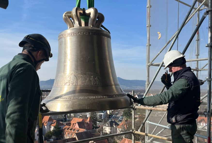 Sélestat : Deux nouvelles cloches installées dans le beffroi de l ...